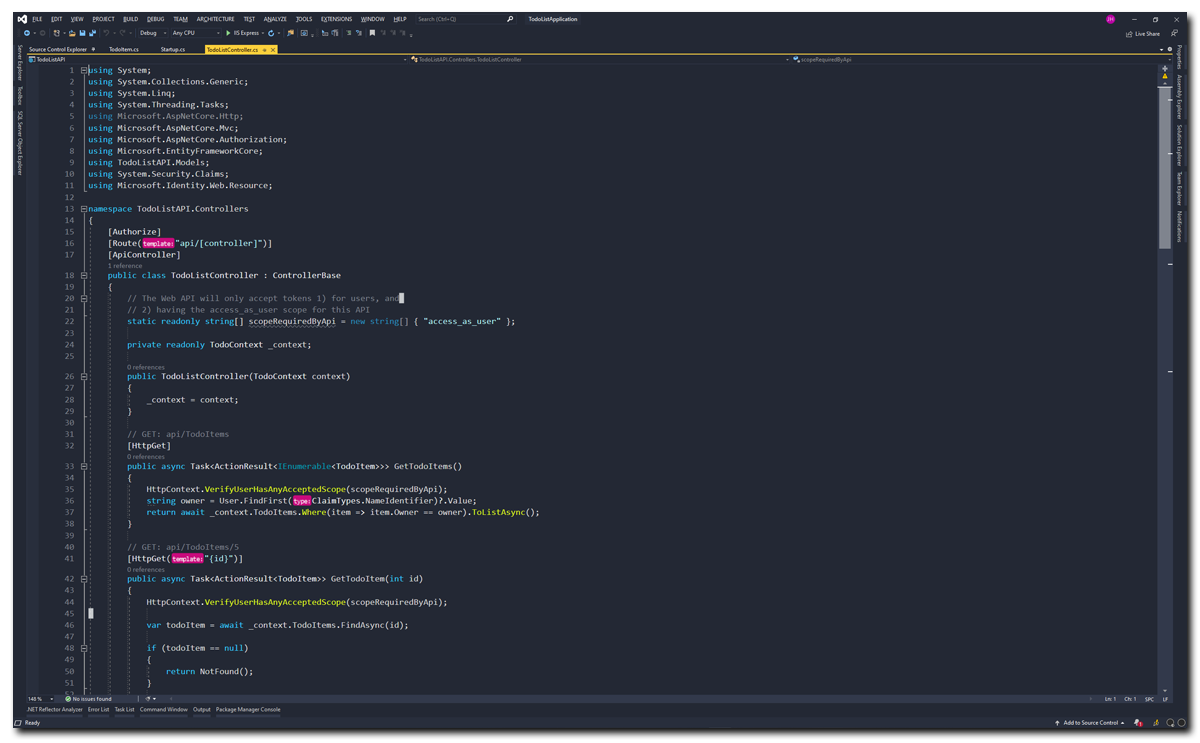 I just released my personal custom Visual Studio 2019 dark theme ...